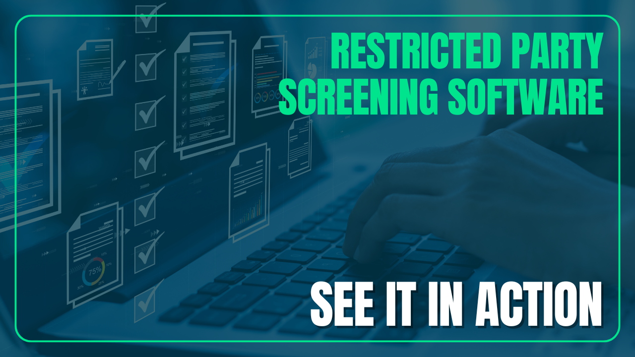 Restricted Party Screening Software